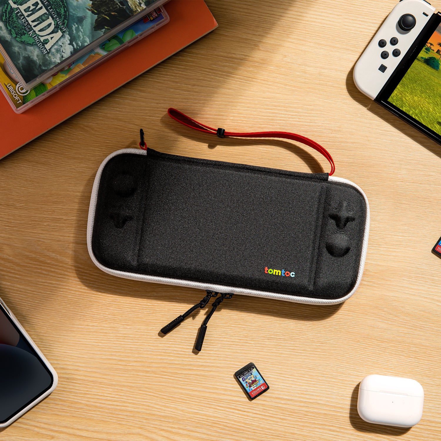 tomtoc Slim Protective Carrying Case with 10 Game Cartridges - Nintend