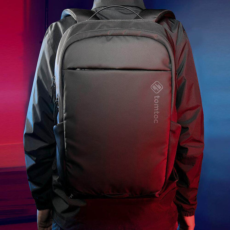 tomtoc 15.6 Inch Premium Urban Laptop Backpack / Travel Backpack - Bla