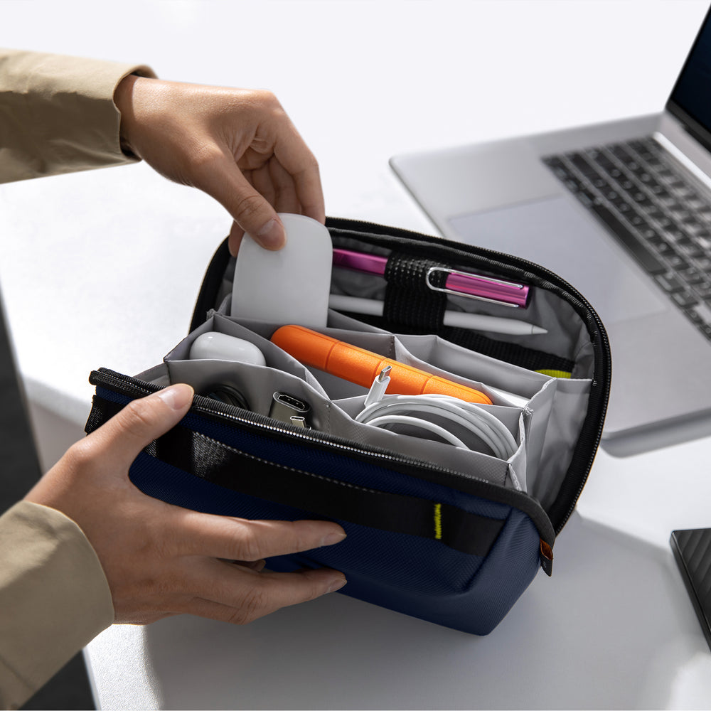 tomtoc Electronic Organizer Accessory Tech Pouch Water-resistant Stora